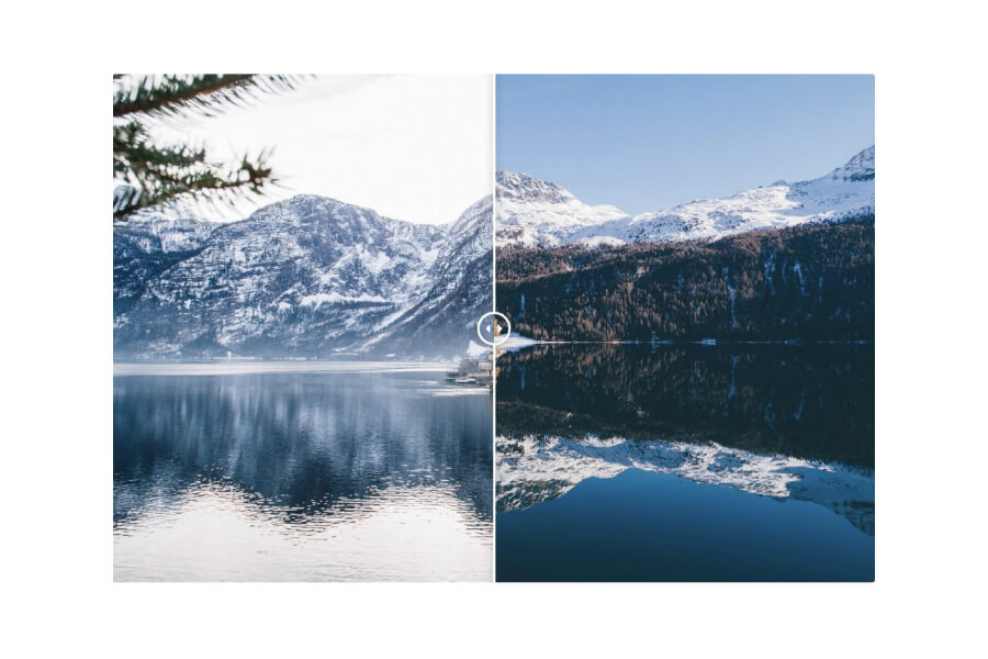 Before After Image Comparison Slider For HubSpot