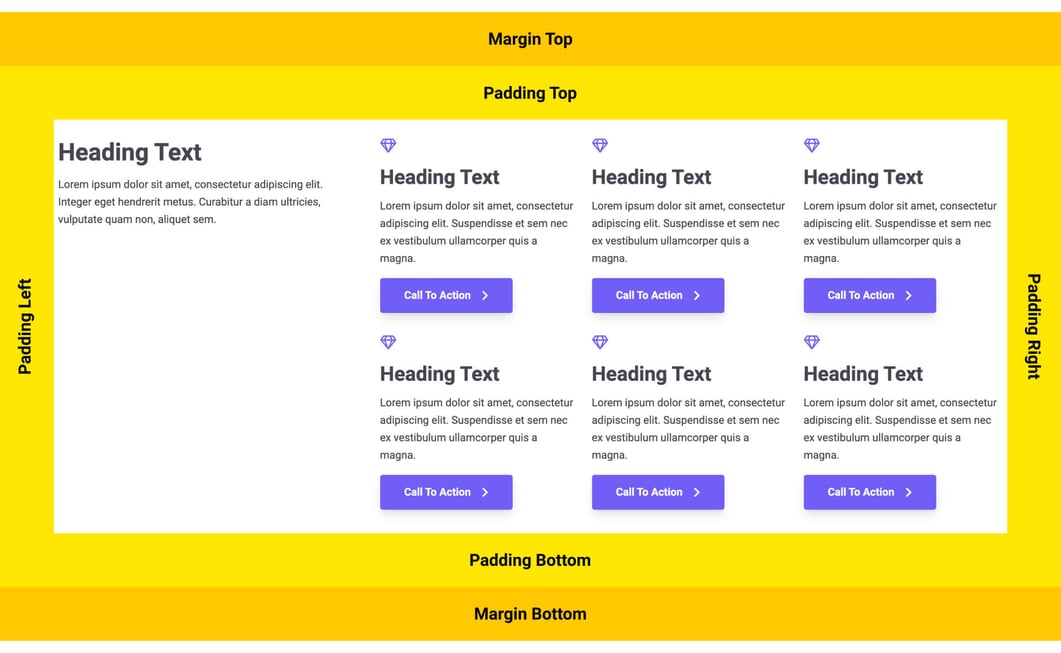 How to adjust HubSpot section's spacing