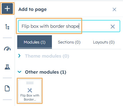 Flip Box with Border Shape