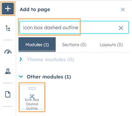 Icon Box Dashed Outline