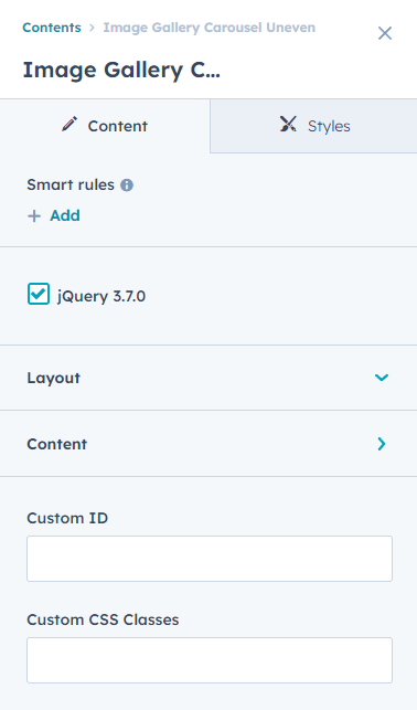 Image Gallery Carousel Uneven
