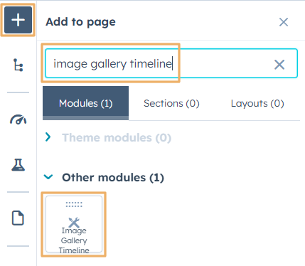 Image Gallery Timeline