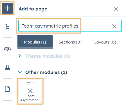 Team Asymmetric Profiles