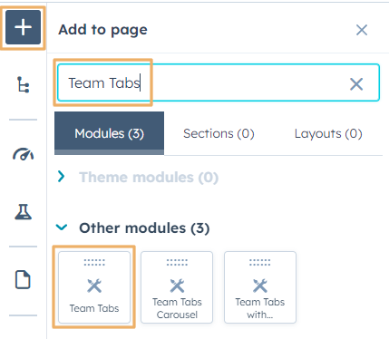 Team Tabs