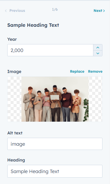 Timeline Detailed Carousel