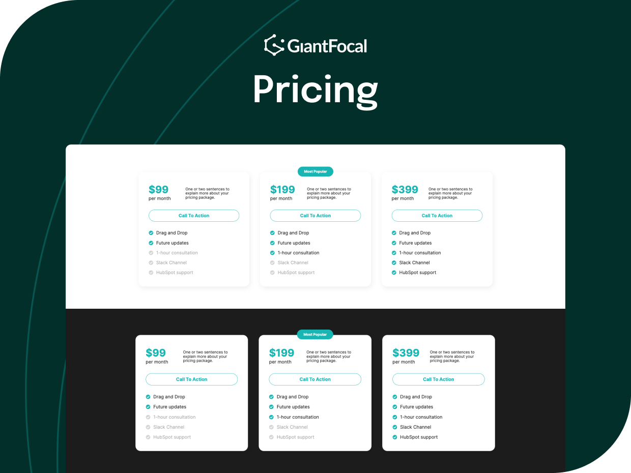 Pricing Module by GiantFocal