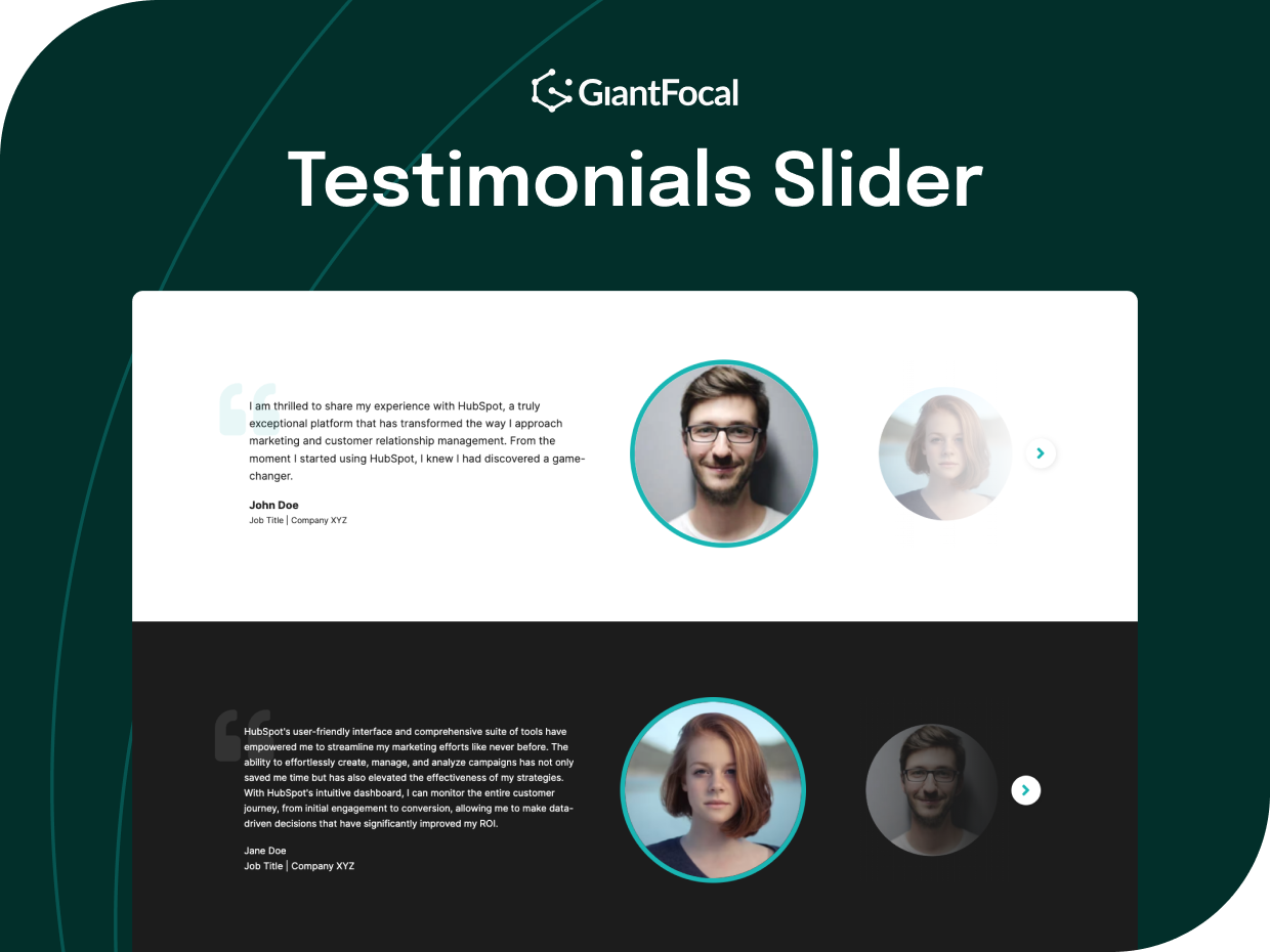 Testimonials Slider Module by GiantFocal