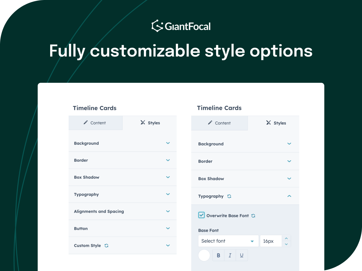 Timeline Cards Module by GiantFocal